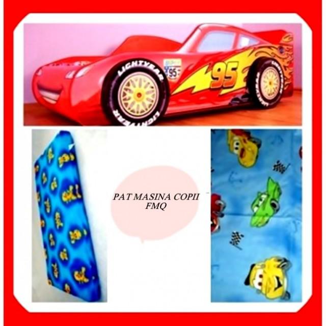 Pat copii in forma de masinuta FMQ + Saltea - COS056_PROMO Cod: COS056 ...