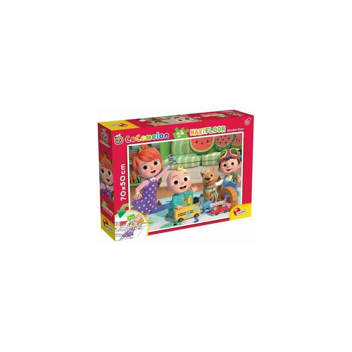 Puzzle de colorat maxi - o zi insorita cu cocomelon (24 piese) Cod ...
